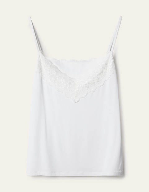 Lace Cami Top - White | Boden UK