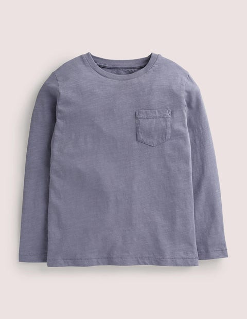 Long-sleeved Washed T-shirt - Blue | Boden EU