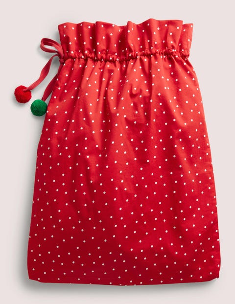 Red Snowman Christmas Sack - Red Snowman | Boden US