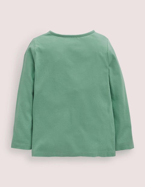 Superstitch Top - Csarite Green Robin | Boden US