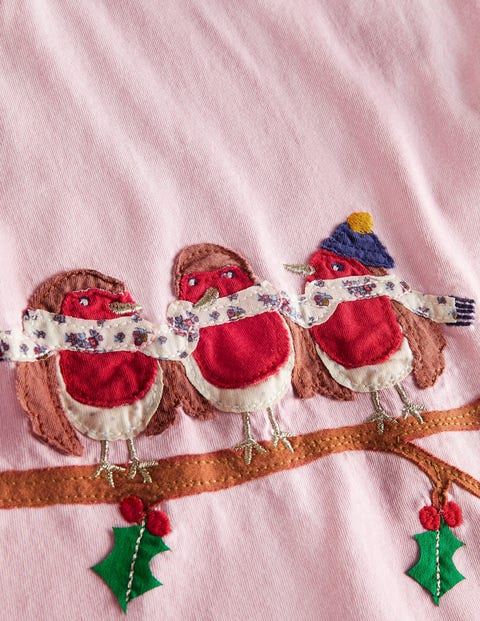 Hübsches Oberteil mit Applikation - Cameo-Rosa, Rotkehlchen | Boden DE