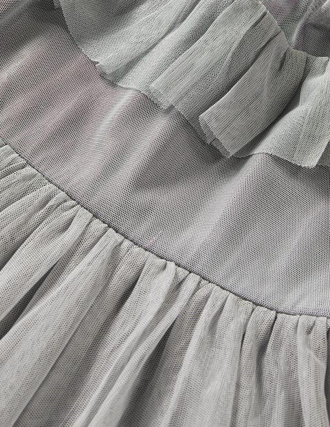 Frilly Tulle Dress - Statue Grey | Boden EU