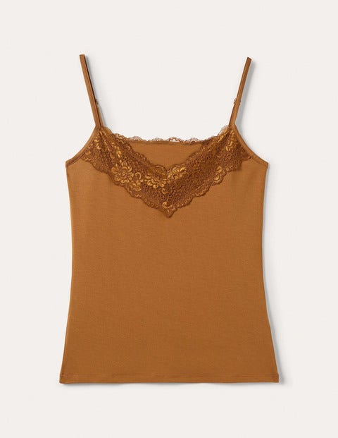 Lace Cami Medium Brown Boden Us