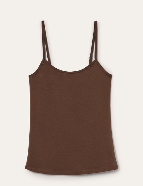 Plain Cami Top - Medium Brown | Boden UK