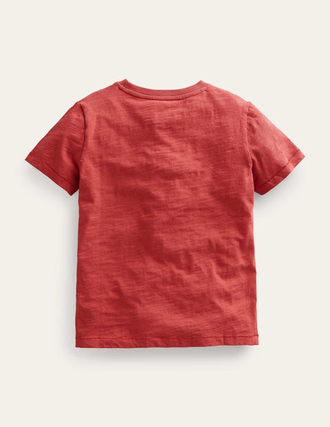 Washed Slub T-shirt - Washed Jam Red | Boden UK