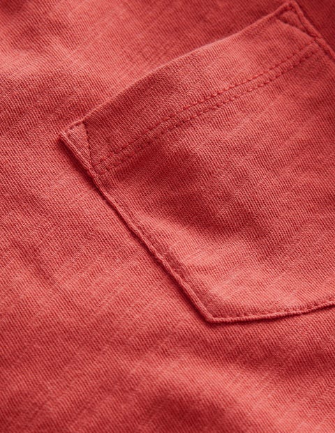 Washed Slub T-shirt - Washed Jam Red | Boden UK