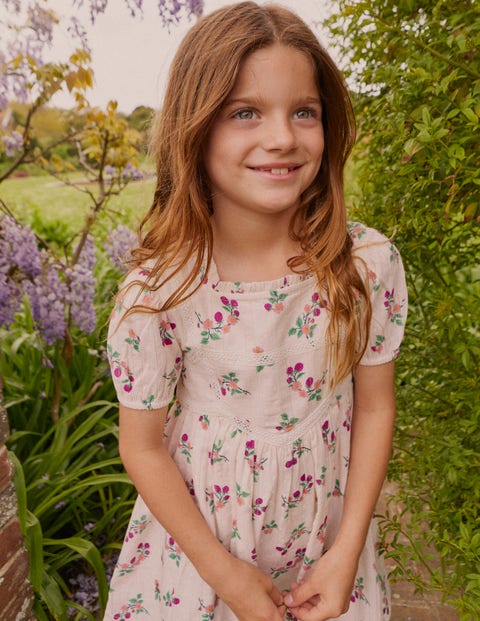 Embroidered Lace Dress Vanilla Pod Blackberry Vine Boden Uk