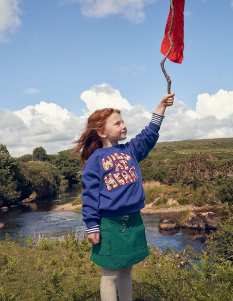 Applique Sweatshirt - College Navy | Boden EU