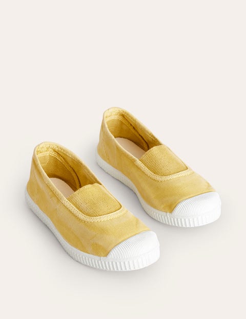 Canvas Plimsolls - Yellow | Boden AU