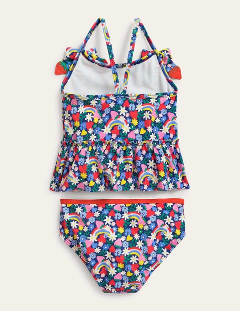 Tankini Set - Ivory and Multi Rainbow Ditsy | Boden UK
