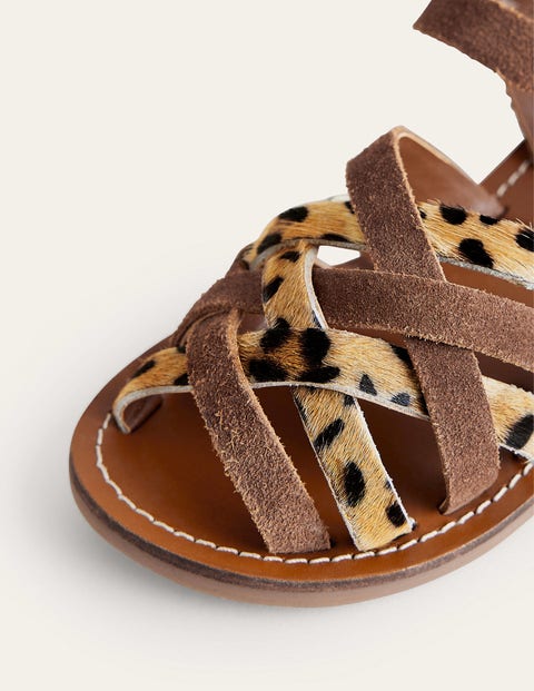 Sandalen mit Riemchen - Braun, Tiermuster | Boden DE