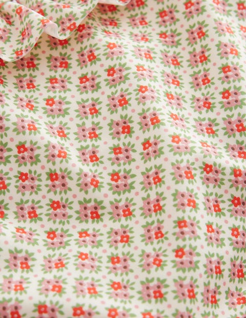 Tie Back Frilly Swimsuit - Vanilla Pod Micro Flower Bunch | Boden US