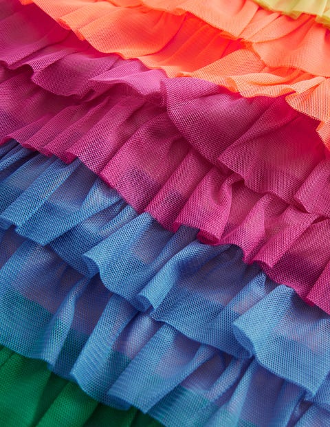 Ruffle Tulle Top - Multi | Boden AU