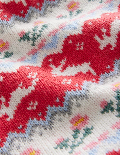 Fair Isle Knitted Snood - Rose Pink | Boden EU