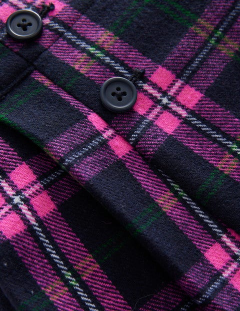 Der Schottenrock - Schuluniform-Marineblau / Mittelrosa Kariert | Boden DE