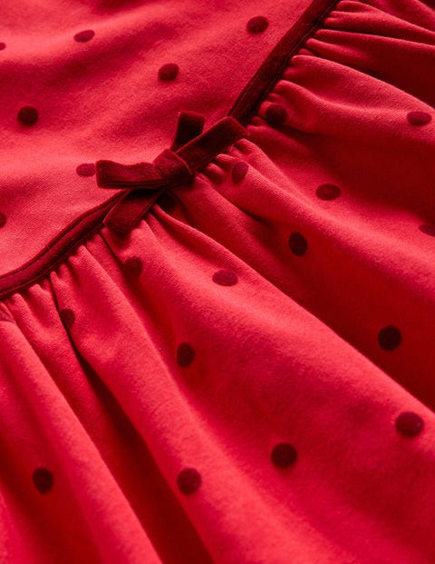 Collared Twirly Dress - Rockabilly Red Confetti Spot | Boden US