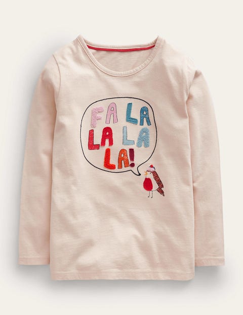 Boucle Logo T-shirt - Oatmeal Singing Robin | Boden AU