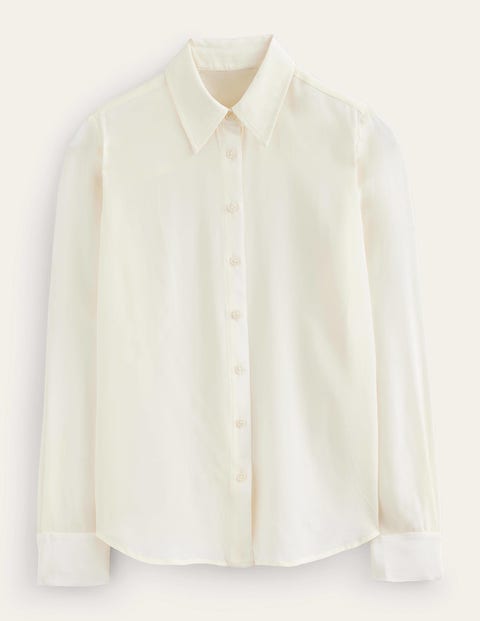 Sienna Silk Shirt - Ivory | Boden UK