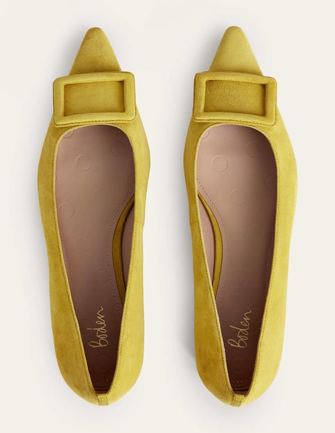 Trim Detail Point Ballet Flats - Sunstruck | Boden US