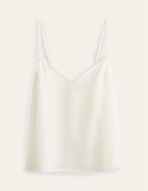 Silk Cami Top - Ivory | Boden US