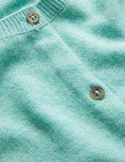 Cropped Cashmere Cardigan - Indian Ocean | Boden US