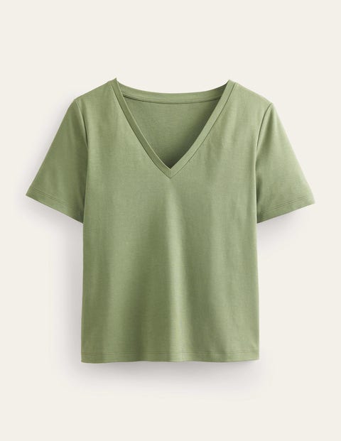 Perfect V Neck T Shirt Spruce Boden Us