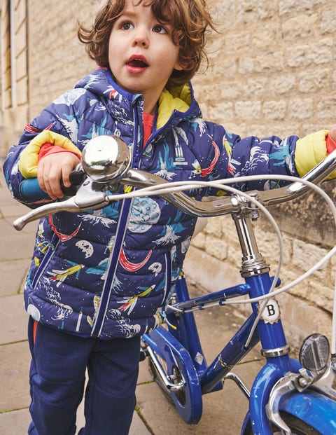 Pack-Away Padded Jacket - Multi Space | Boden UK