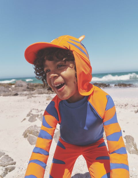 Sun Safe Surf Set - Mandarin Orange Tiger | Boden US