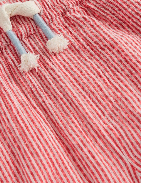 Lightweight Holiday Shorts - Jam Red / Ivory Stripe | Boden US