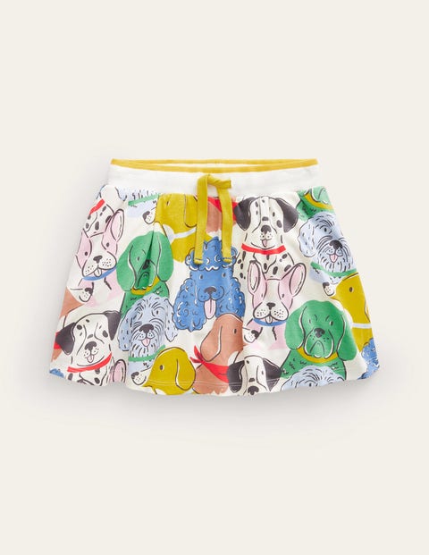 Printed Jersey Skort - Multi Dogs | Boden US