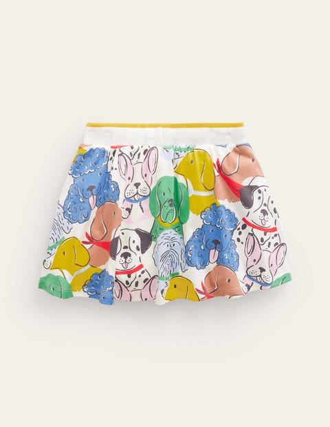 Printed Jersey Skort - Multi Dogs | Boden US