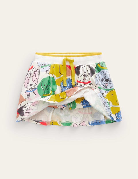 Printed Jersey Skort - Multi Dogs | Boden US