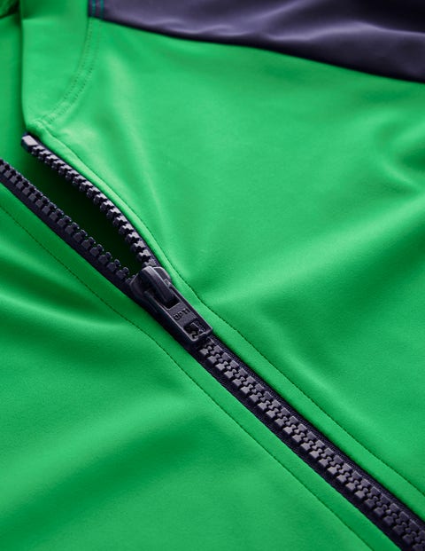 Piped Raglan Rash Vest - Navy/ Green Colourblock | Boden UK