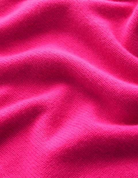 Chunky Cashmere Crew Neck Tank - Bright Pink | Boden US