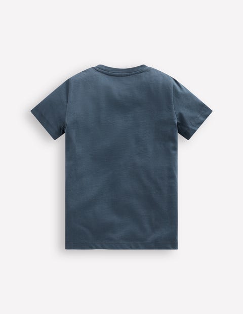 Short Sleeve GITD T-shirt - Robot Blue Spaceman Planets | Boden EU