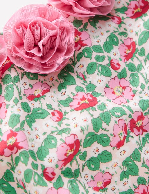 Pretty Scoopback Swimsuit - Chalk Pink Wild Rose | Boden AU