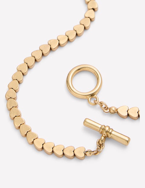 Metal Heart Necklace - Gold | Boden EU