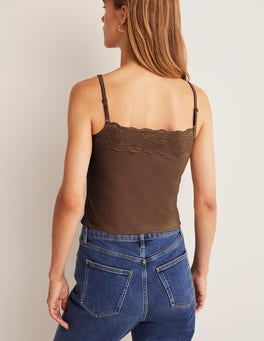 Lace Cami - Deep Brown | Boden US