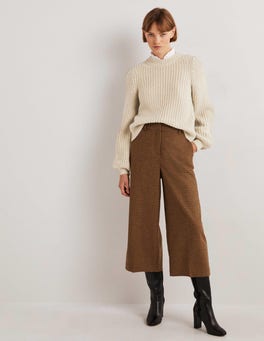 Chunky Ribbed Jumper - Oatmeal Melange | Boden UK