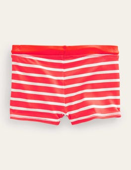 Swim Trunks - Strawberry Tart & Ivory Stripe | Boden US
