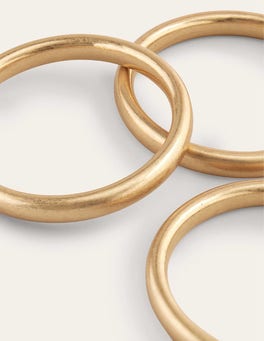 3 Pack Chunky Bangles - Gold | Boden US