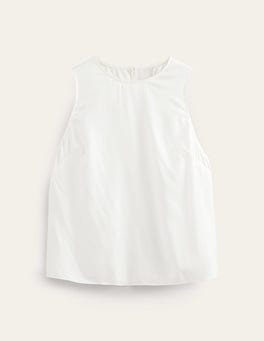 Silk Blend Shell Top - Ivory | Boden EU