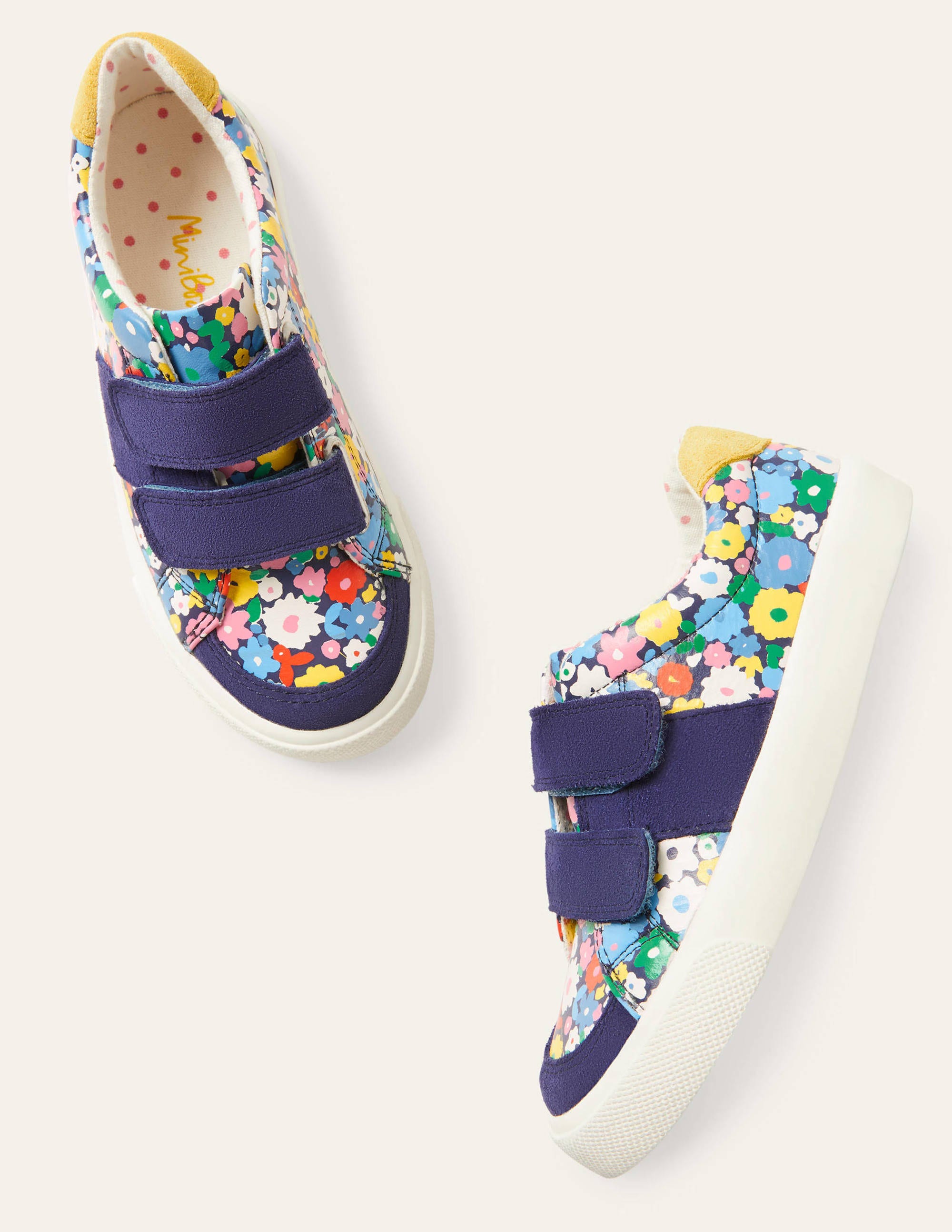 Fun Low Tops - Elizabethan Blue Flowers | Boden US