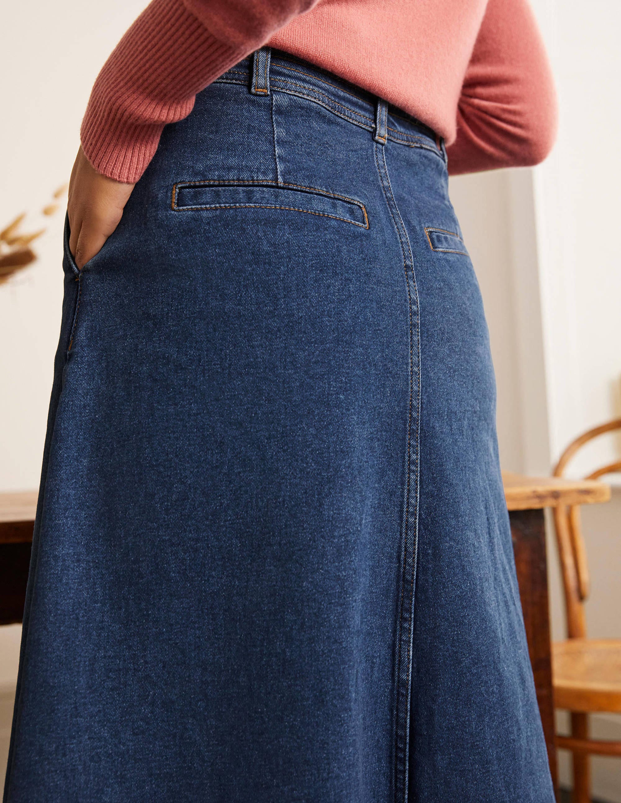 Effie Midi Skirt - Mid Vintage | Boden UK